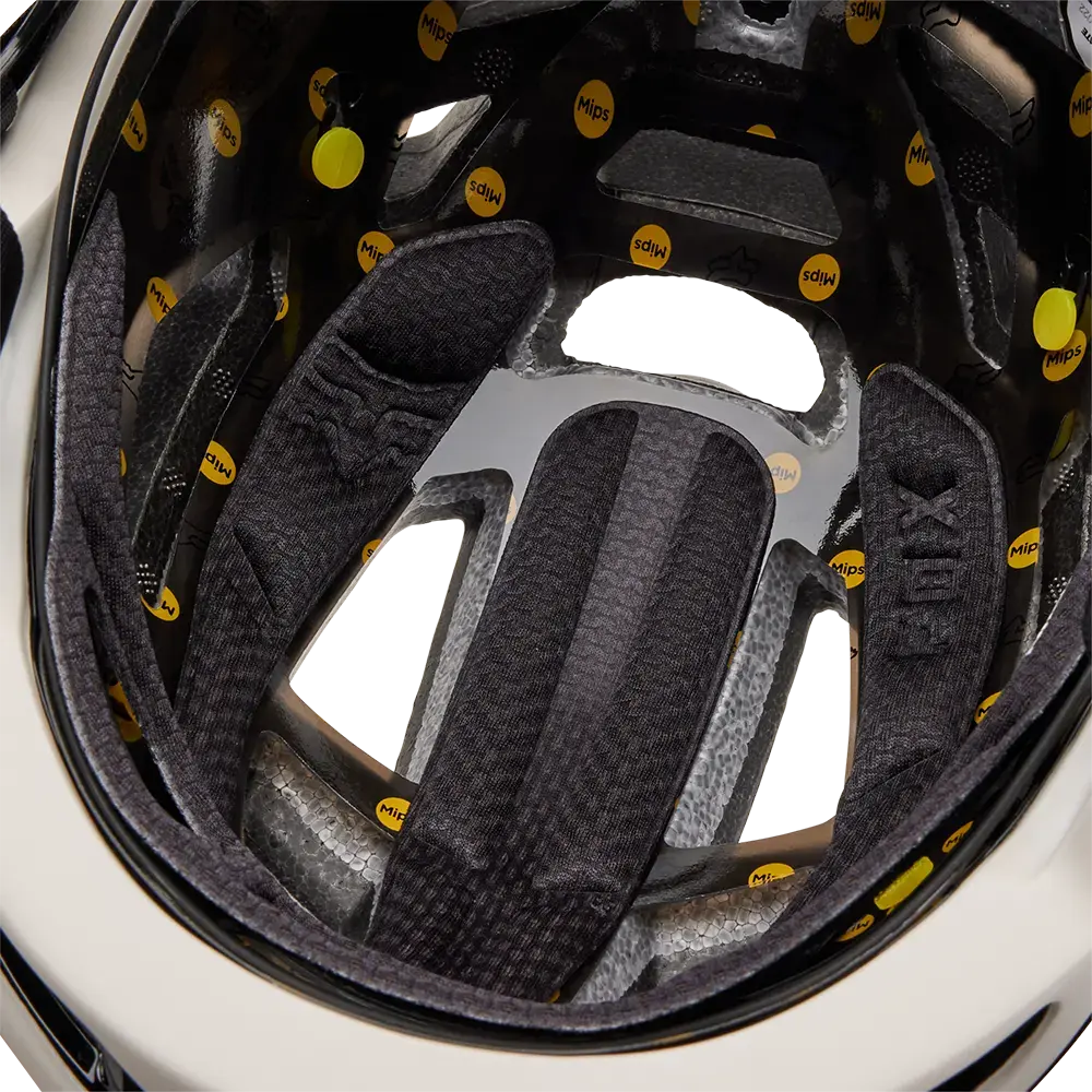 Fox Speedframe Pro Blocked MTB Fietshelm Vintage Wit