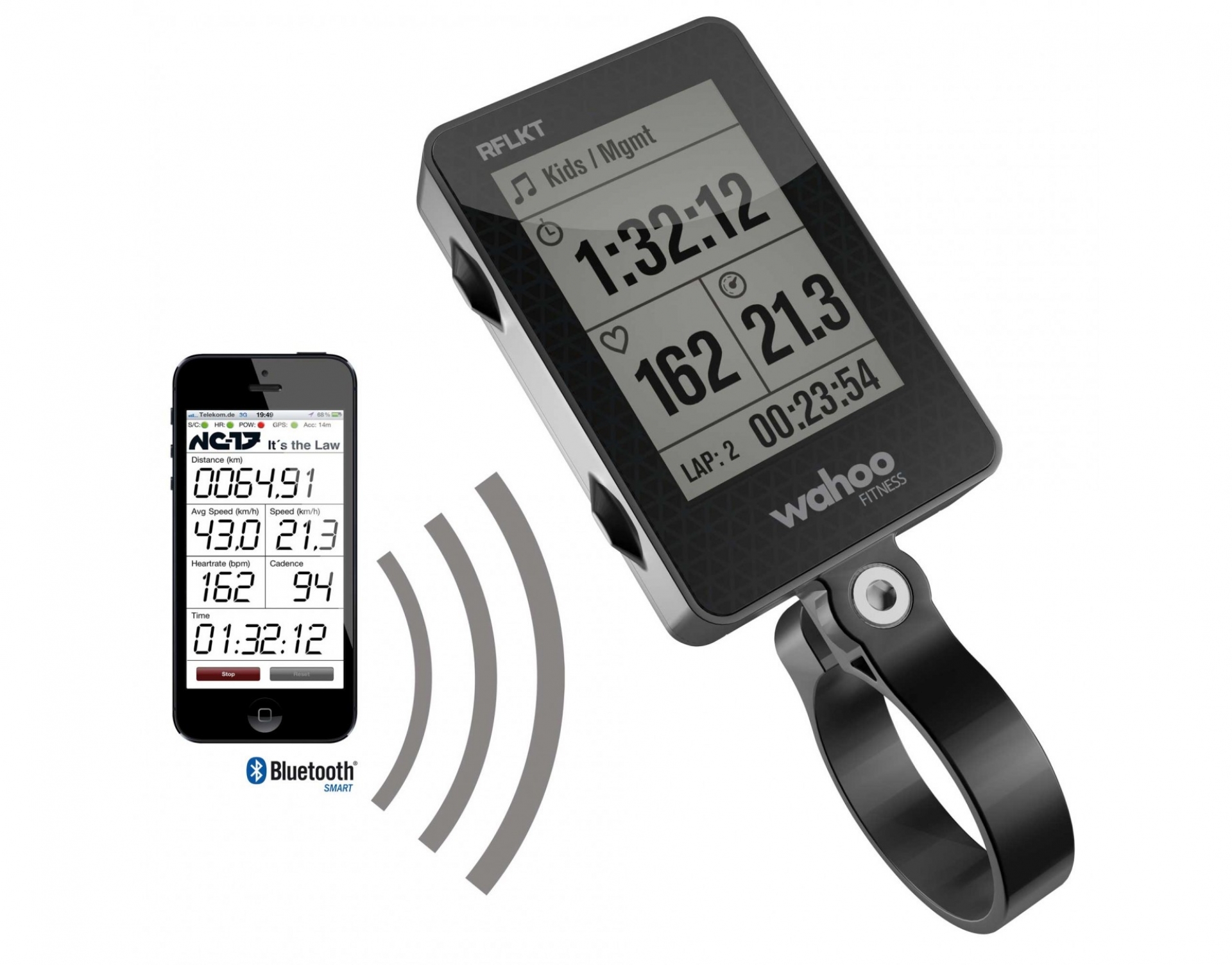 Wahoo RFLKT Fietscomputer Zwart koop je bij Futurumshop.nl