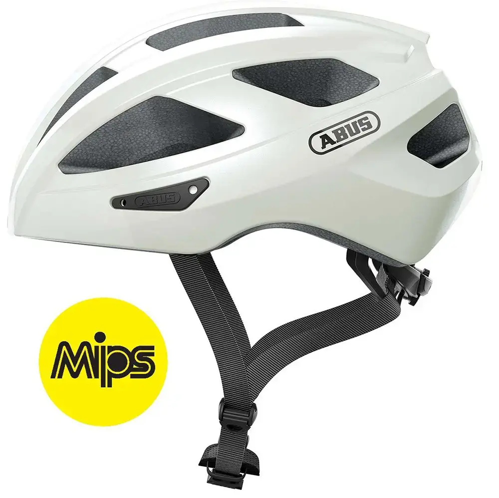 Abus Macator MIPS Race Fietshelm Polar Wit