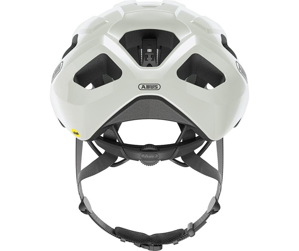 Abus Macator MIPS Race Fietshelm Pearl Wit