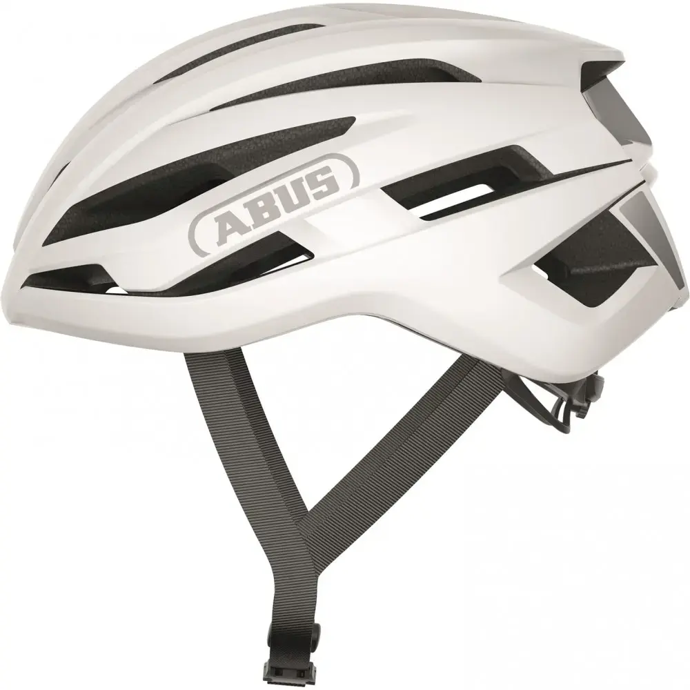 Abus StormChaser Ace Race Fietshelm Polar Wit