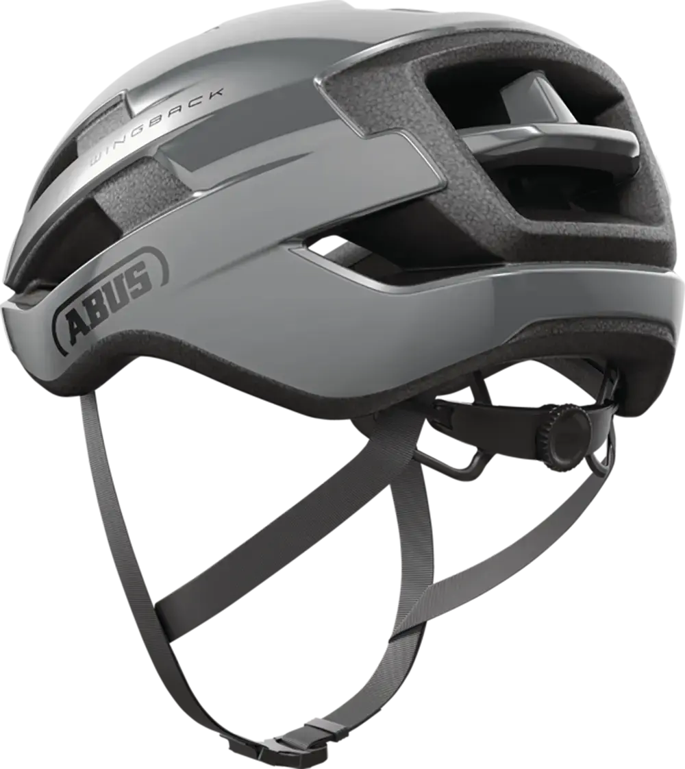 Abus WingBack Race Fietshelm Grijs
