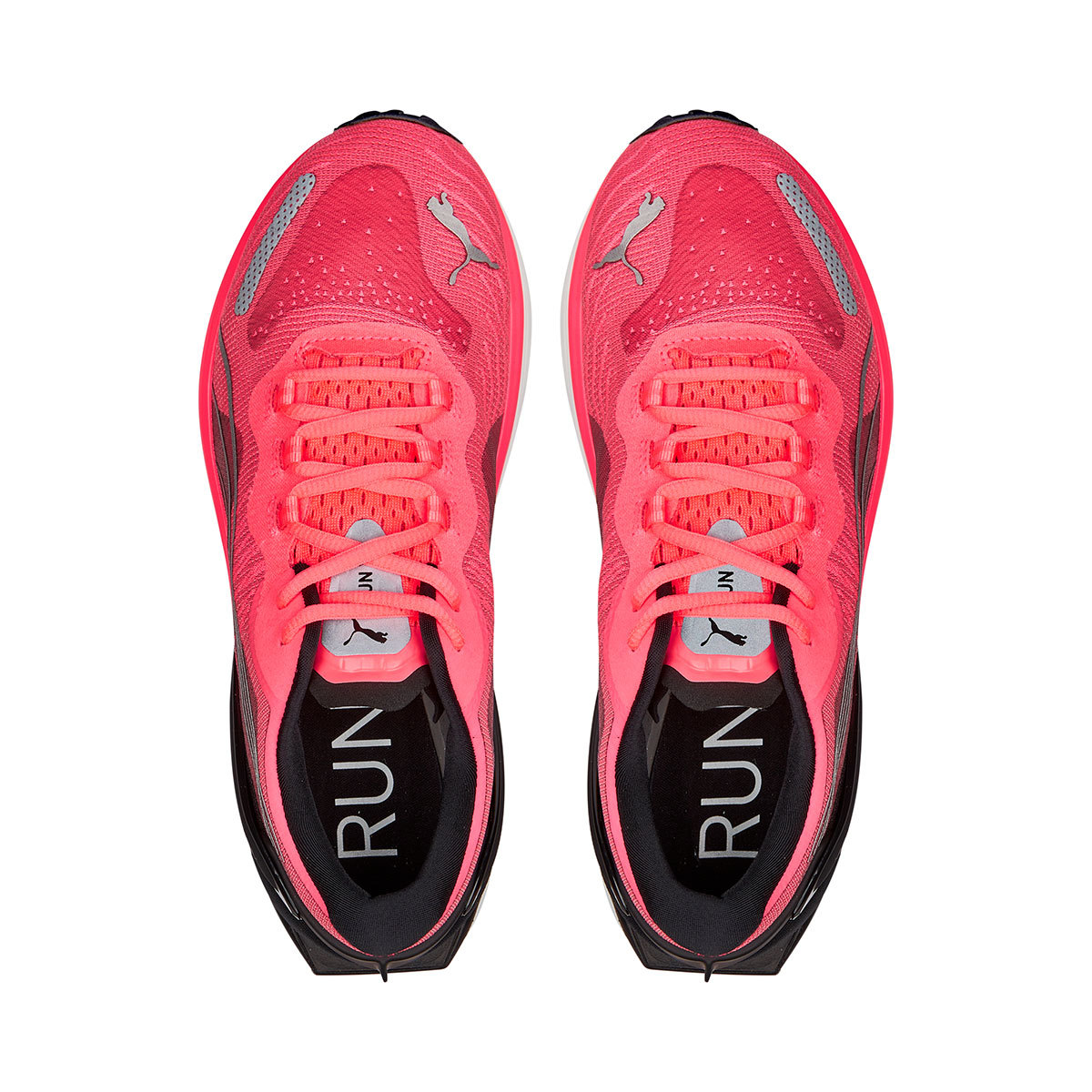 PUMA Run XX Nitro Hardloopschoenen Roze/Zwart/Zilver Dames