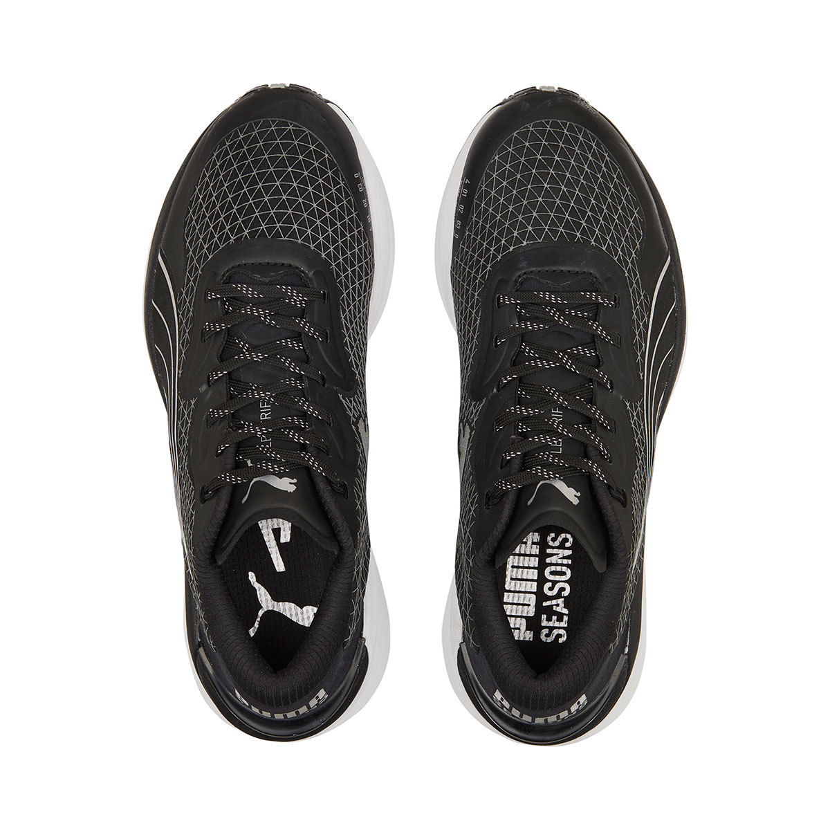 PUMA Electrify Nitro 2 WTR Hardloopschoenen Zwart/Zilver Dames