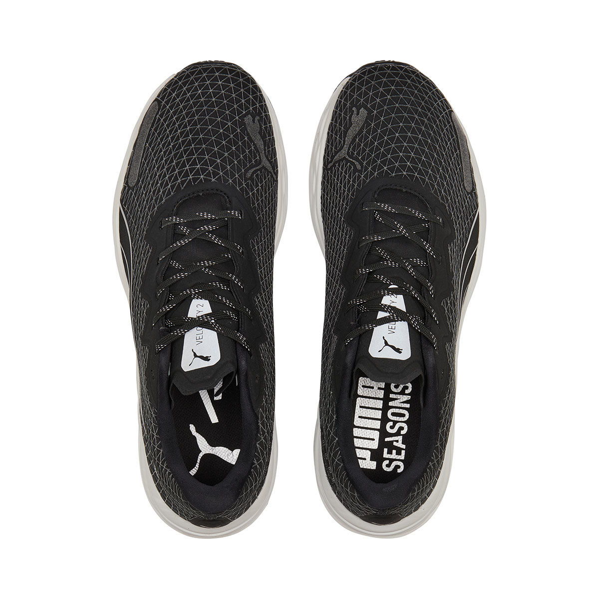 PUMA Velocity Nitro 2 WTR Hardloopschoenen Zwart/Wit Heren koop je bij ...