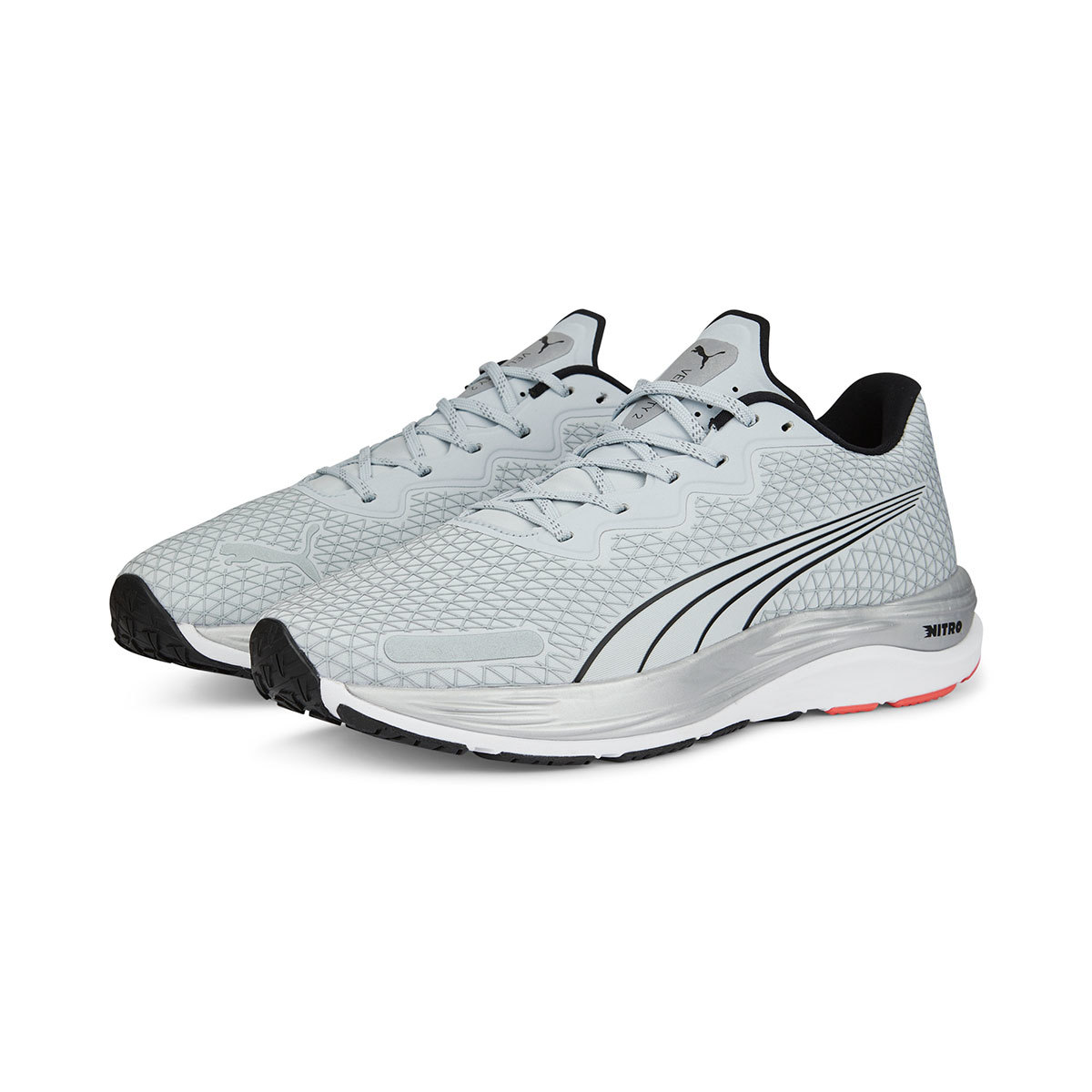 PUMA Velocity Nitro 2 WTR Hardloopschoenen Grijs/Zwart Heren koop je ...
