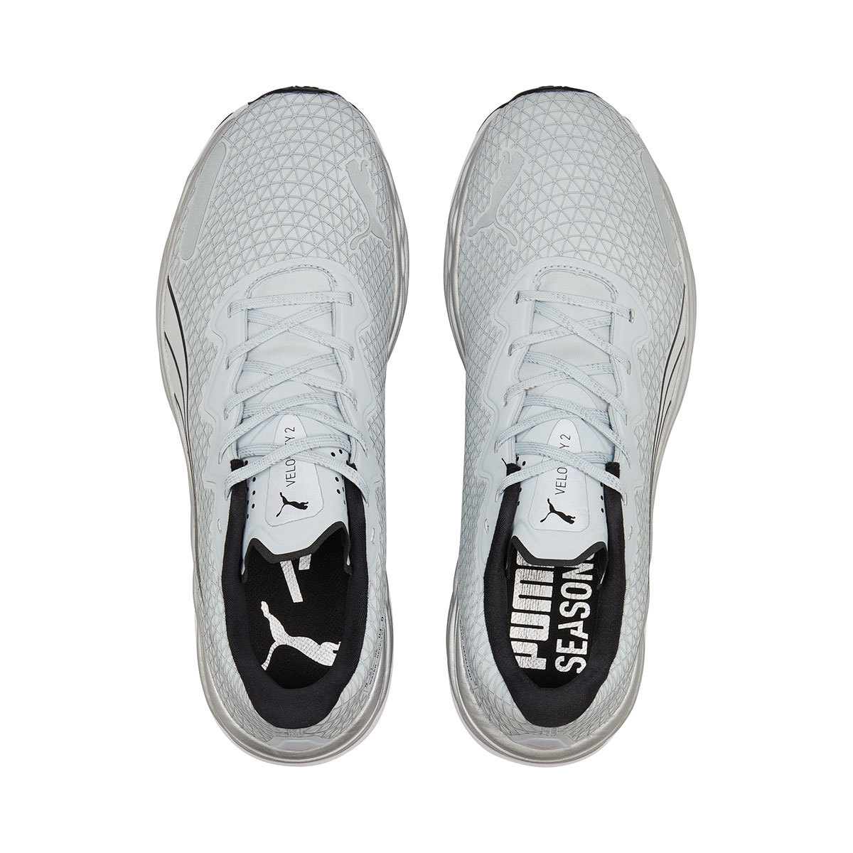 PUMA Velocity Nitro 2 WTR Hardloopschoenen Grijs/Zwart Heren koop je ...