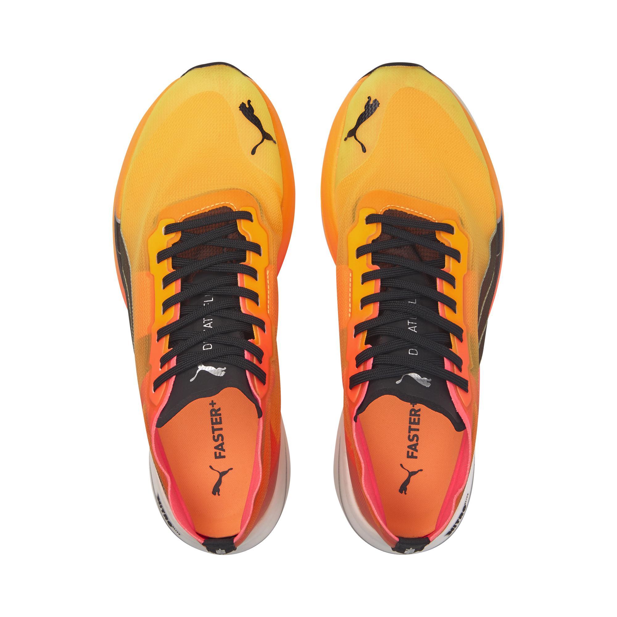 PUMA Deviate Nitro Elite Fireglow Hardloopschoenen Geel/Oranje/Zwart Heren
