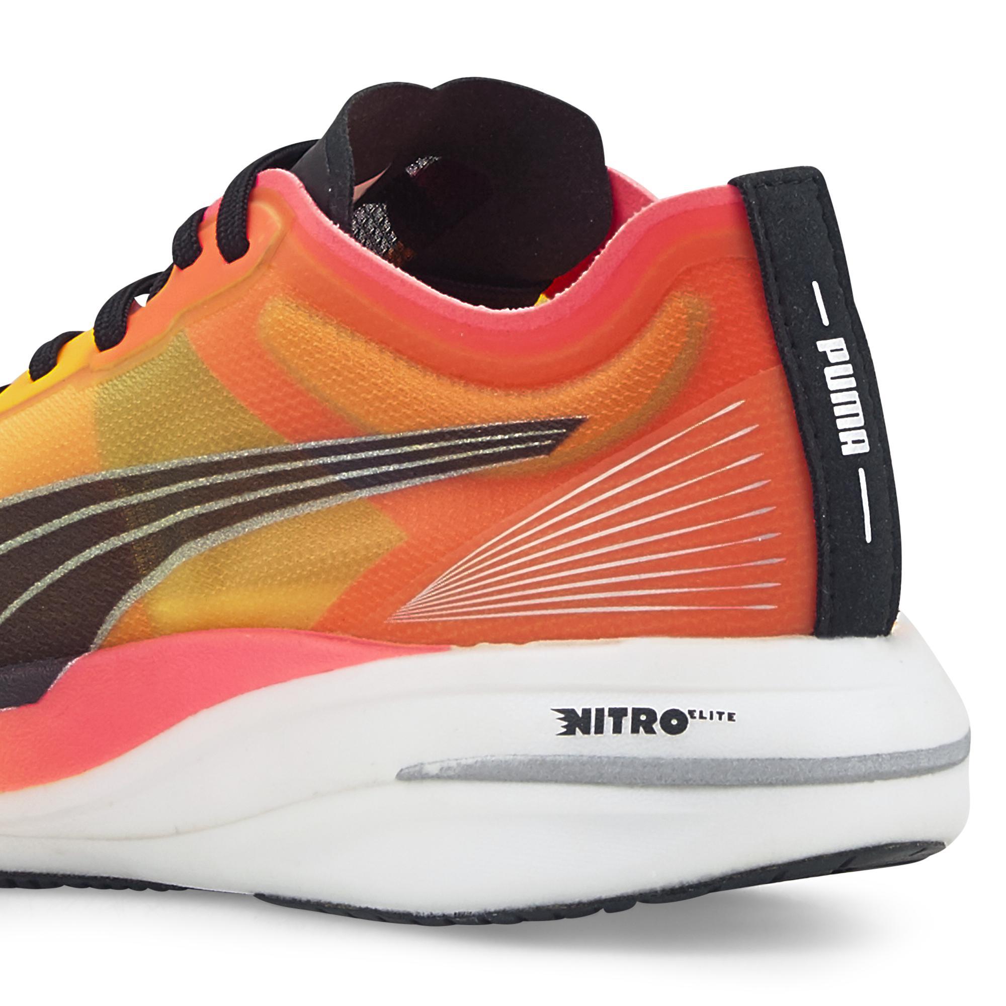 PUMA Deviate Nitro Elite Fireglow Hardloopschoenen Rood/Oranje/Zwart ...