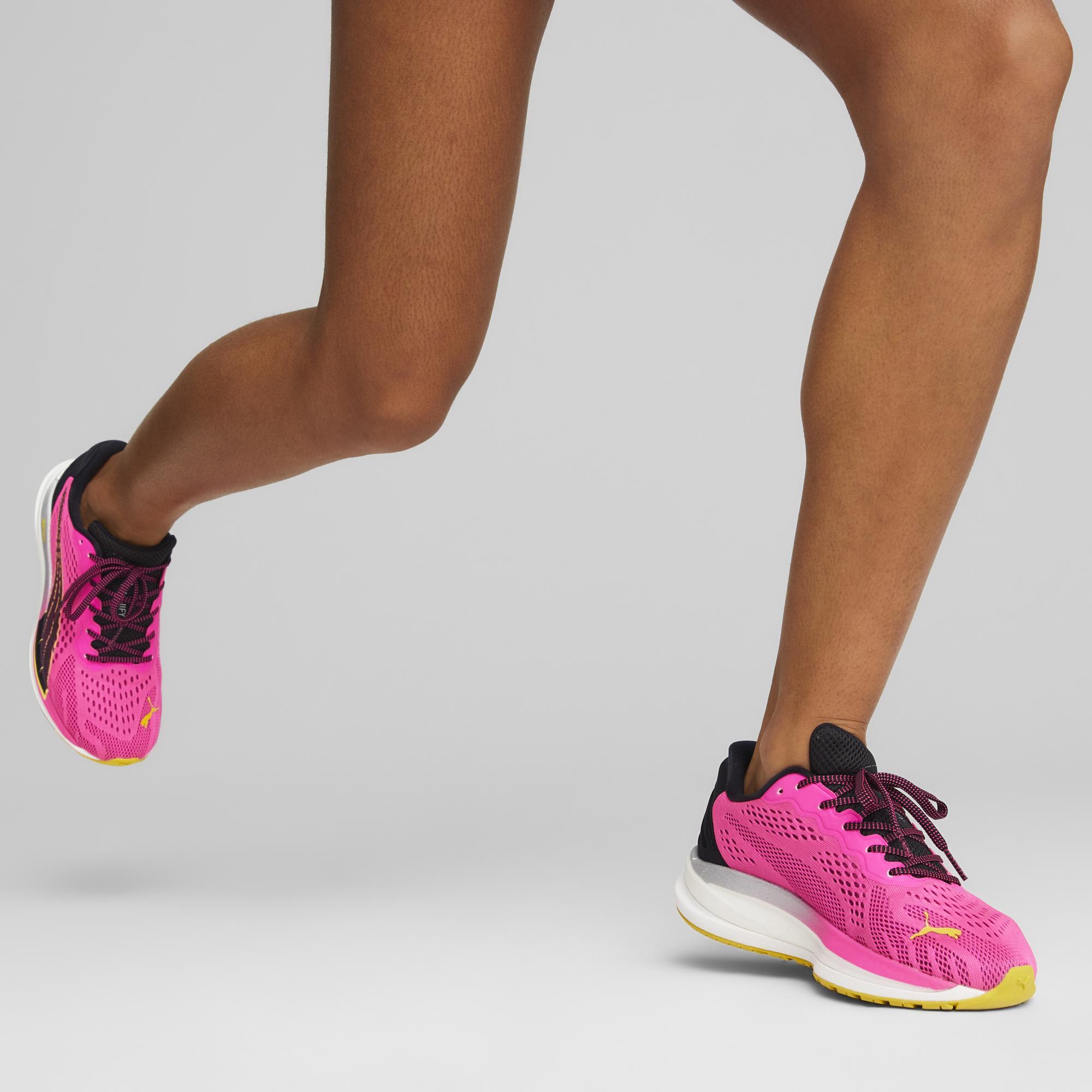 PUMA Magnify Nitro Surge Hardloopschoenen Roze/Zwart/Oranje Dames