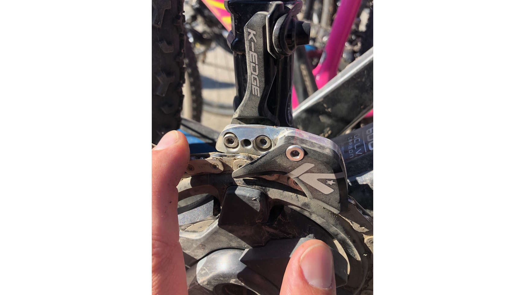 K-Edge Chain Guide voor Single Chainring Zwart