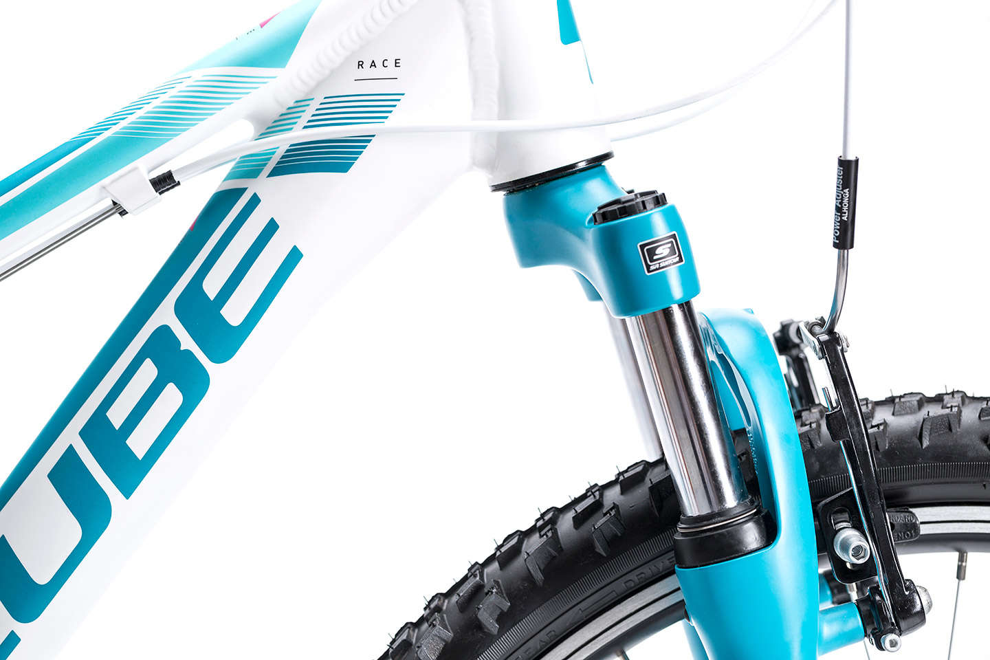 Cube Kid 240 Girl White´n´blue Kinder Mountainbike 24 inch koop je bij ...