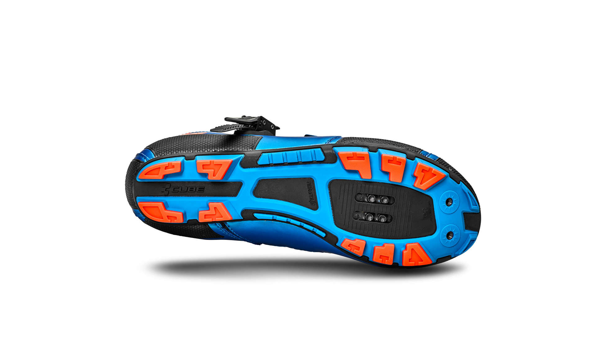 Cube MTB Pro Mountainbikeschoenen Blauw/Rood/Zwart Heren