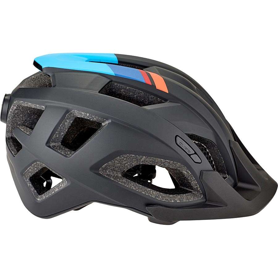 Cube Pathos MTB Fietshelm Teamline Zwart/Blauw/Oranje koop je bij Futurumshop.nl