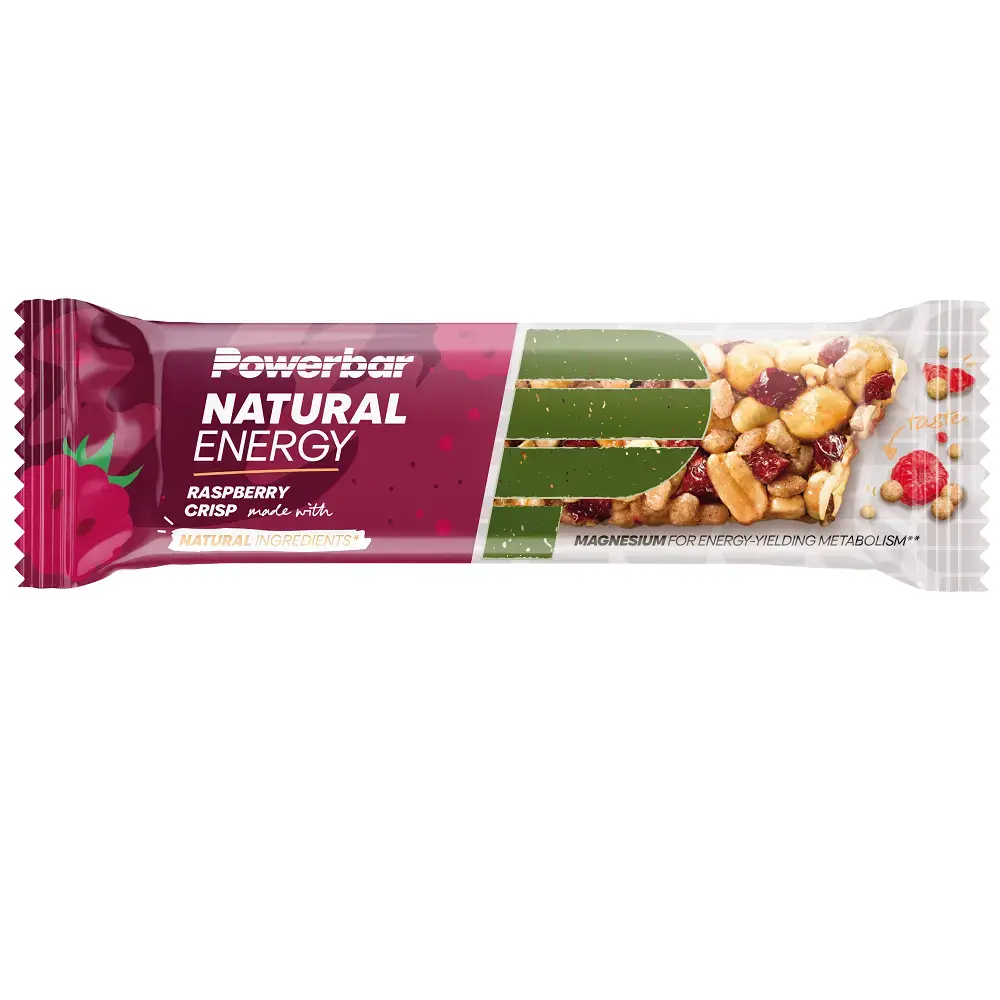 PowerBar Natural Energy Sportrepen Framboos Crisp 18 Stuks
