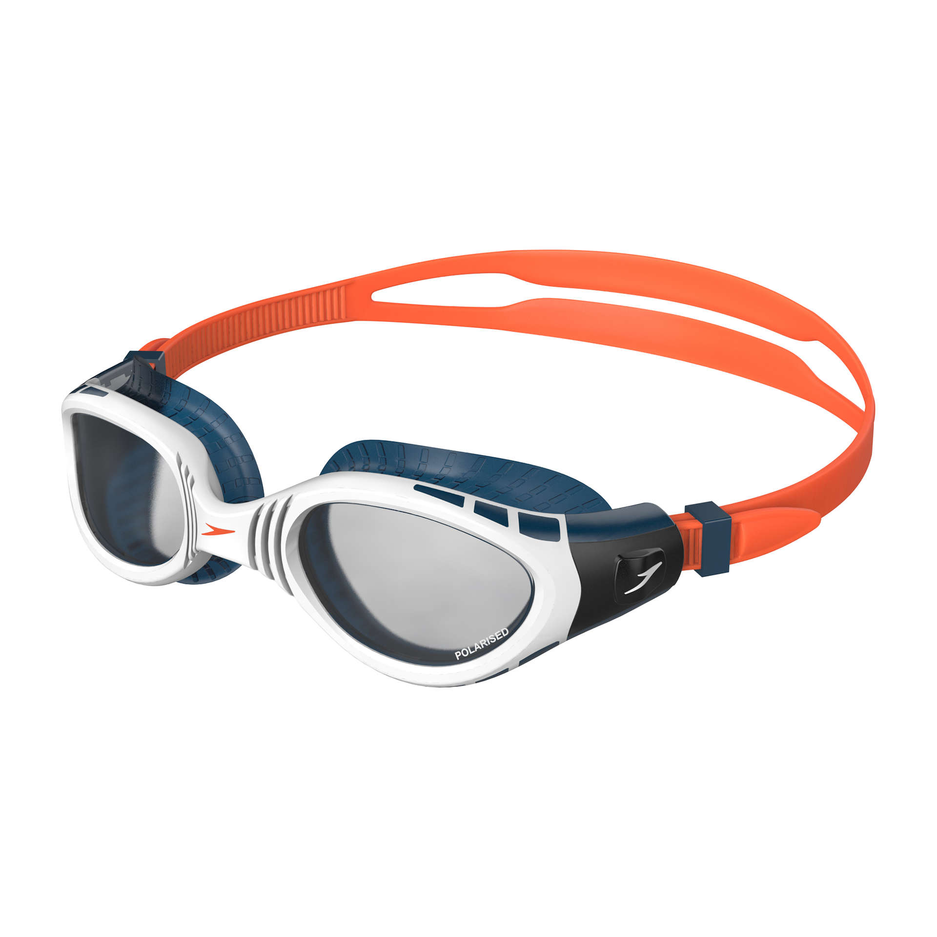 Speedo Futura Biofuse Triathlon Polarized Zwembril Wit/Blauw/Oranje