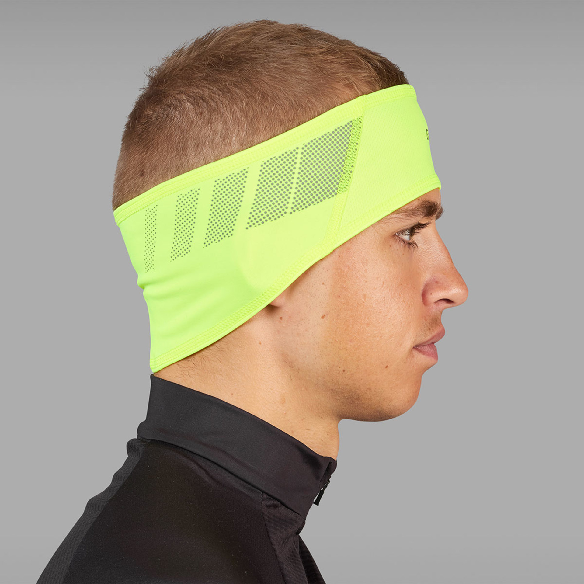 GripGrab Windproof Hoofdband Hi-Vis Geel koop je bij Futurumshop.nl