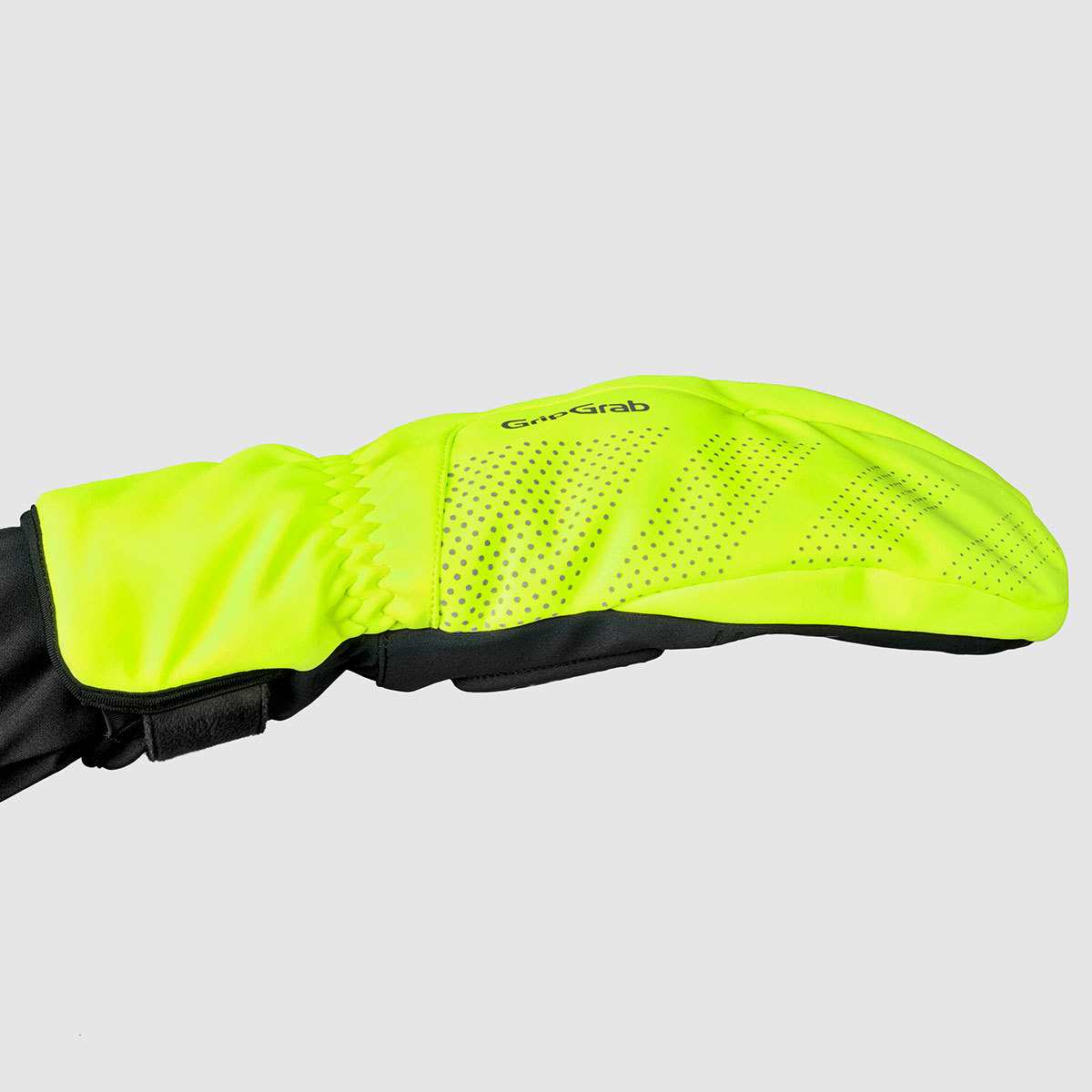 GripGrab Ride Windproof Deep Winter Lobster Fietshandschoenen Hi-Vis Geel