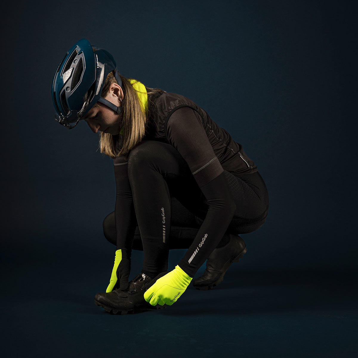 GripGrab Hurricane 2 Windproof Midseason Fietshandschoenen Hi-Vis Geel