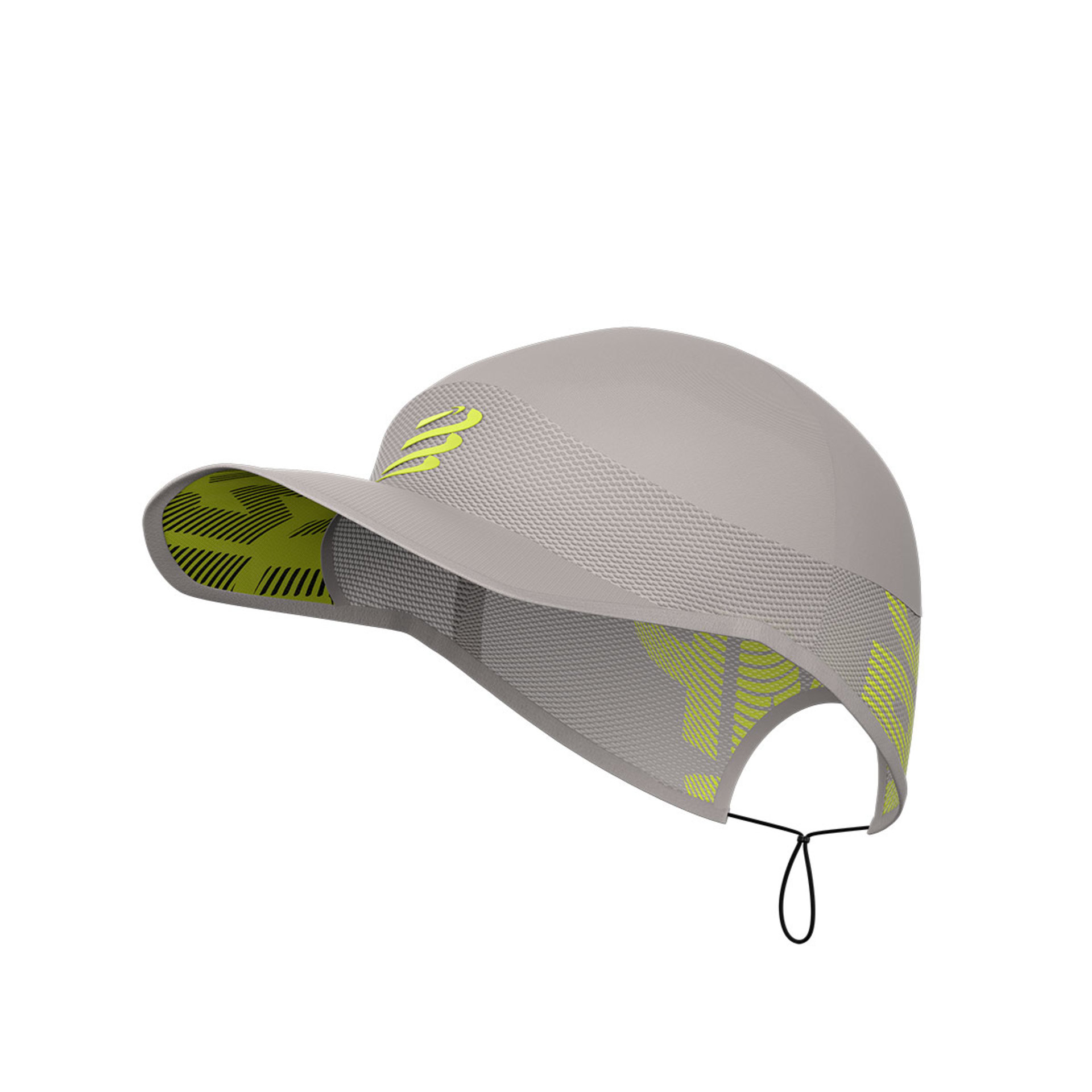 Compressport Pro Racing Cap Zilver/Limegroen