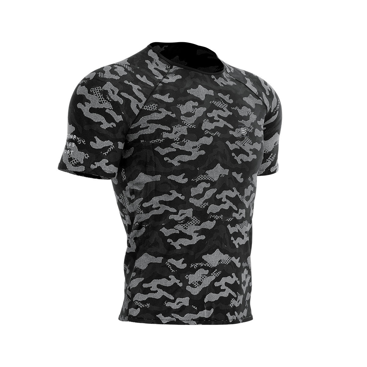 Compressport Training Hardloopshirt Korte Mouwen Zwart Camo Heren koop ...