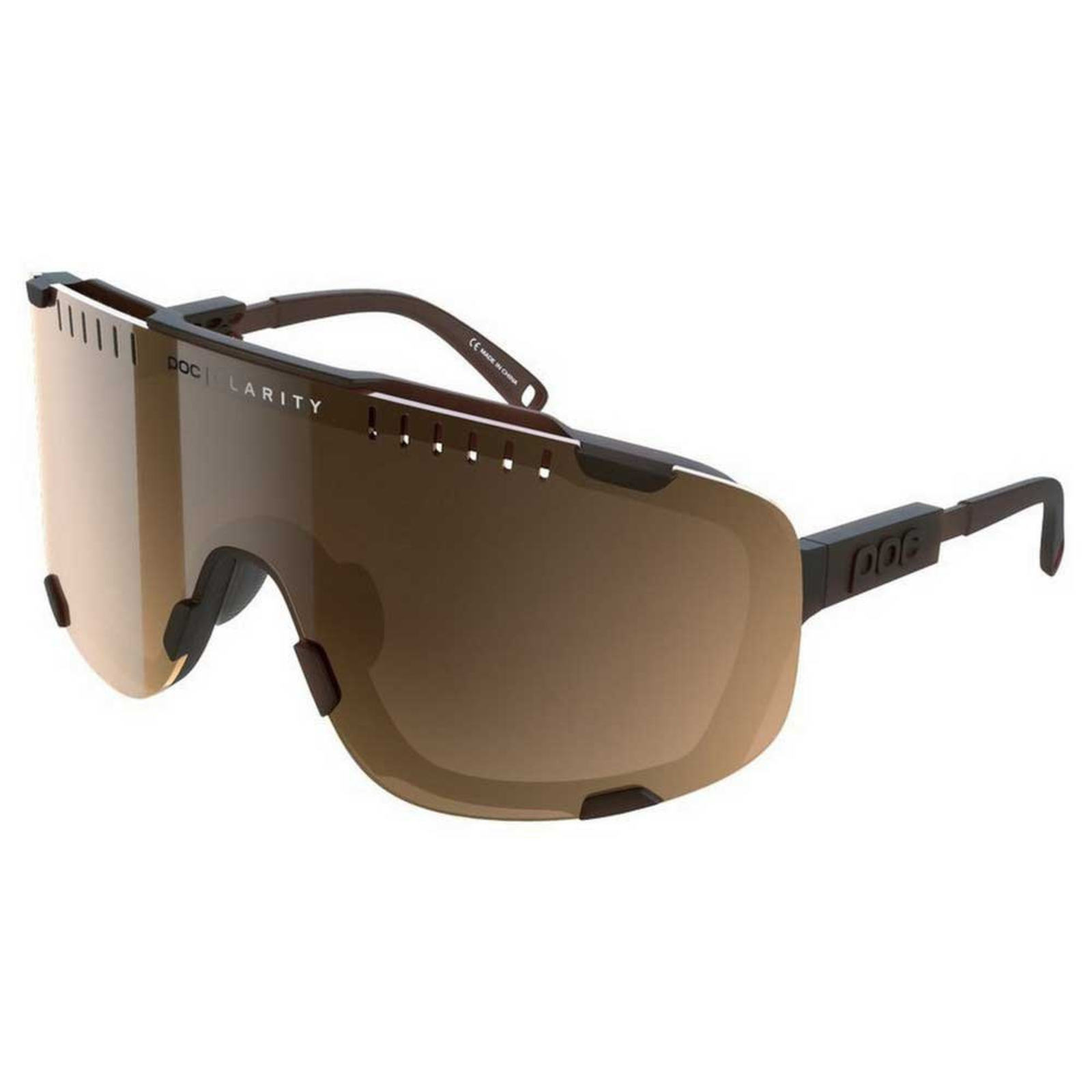 POC Devour Sport Zonnebril Mat Donkerbruin met Clarity Trail Silver ...