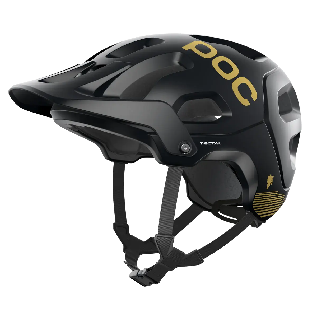 POC Tectal Fabio Edition MTB Fietshelm Mat Zwart/Goud koop je bij ...