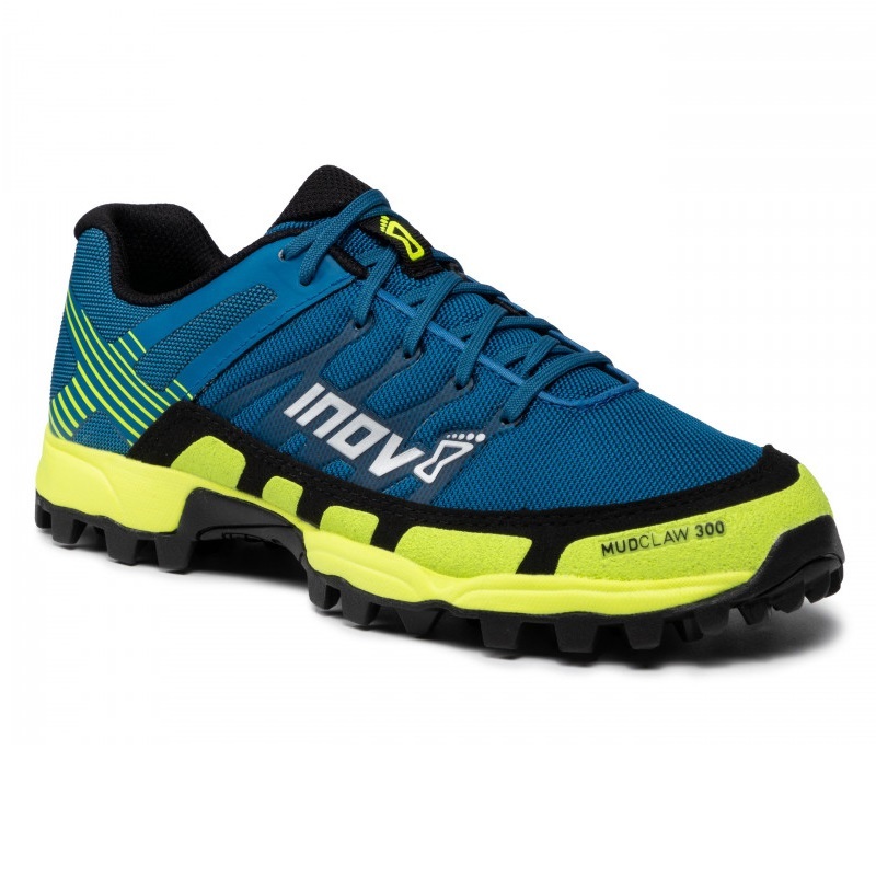 Inov-8 Mudclaw 300 Trail Hardloopschoenen Blauw/Geel/Zwart Dames koop ...