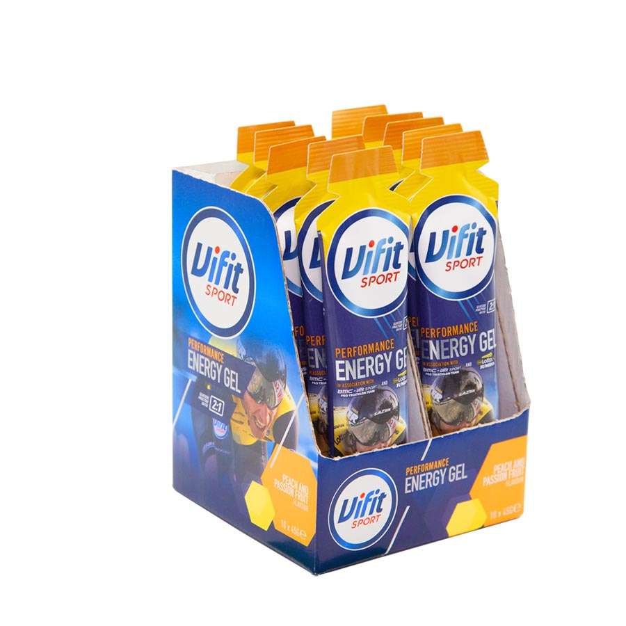Vifit Sport Energie Gel Perzik/Passievrucht 10x45 gram koop je bij ...
