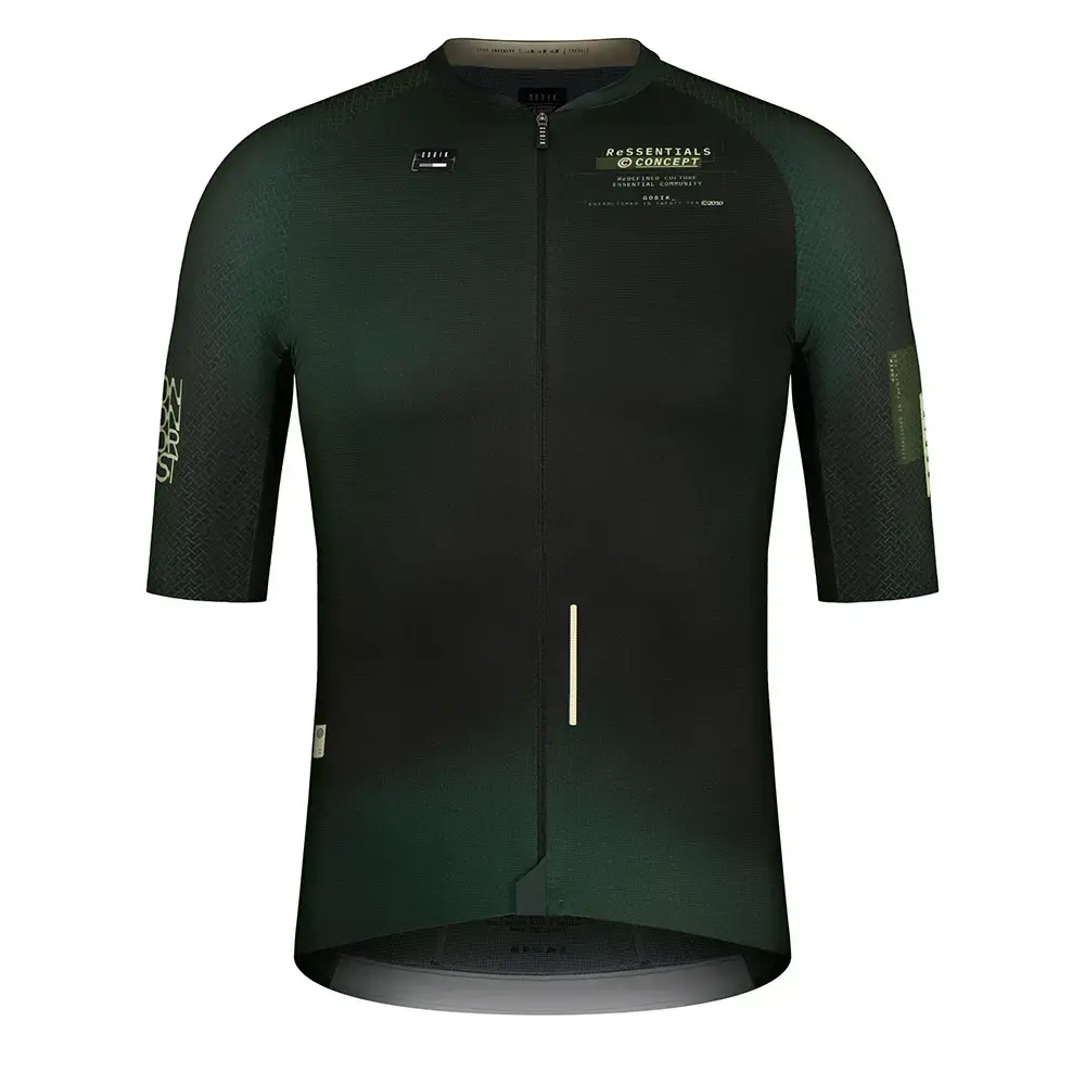 Gobik Infinity Fietsshirt Korte Mouwen Groen/Zwart