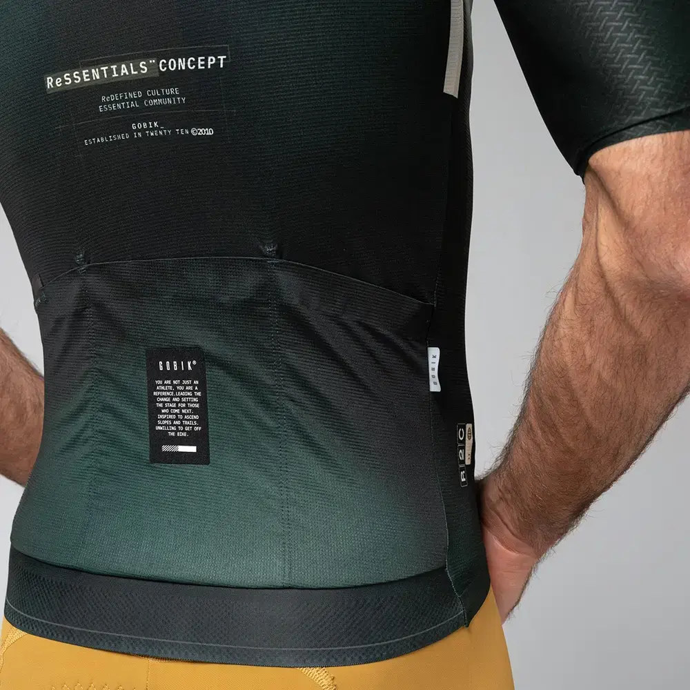 Gobik Infinity Fietsshirt Korte Mouwen Groen/Zwart