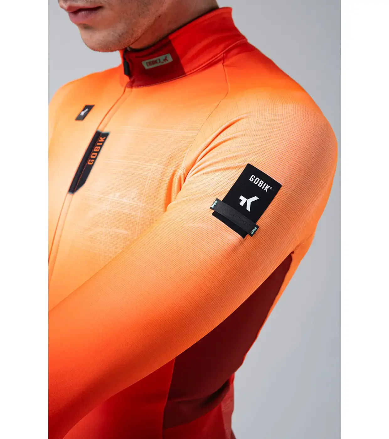 Gobik Hyder Fietsshirt Lange Mouwen Oranje Heren koop je bij Futurumshop.nl