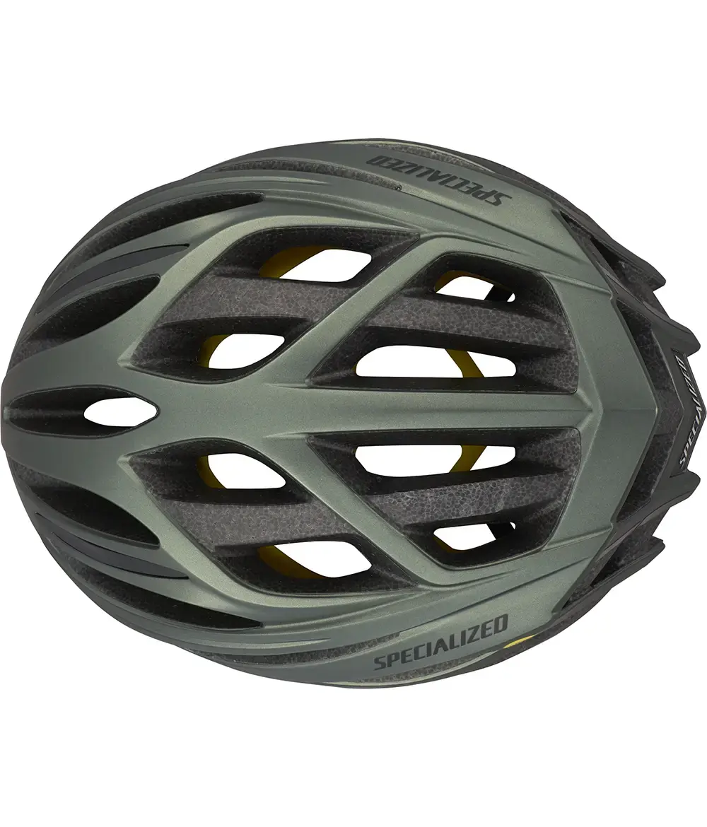 Specialized Echelon II MIPS Race Fietshelm Metallic Groen/Zwart Reflective