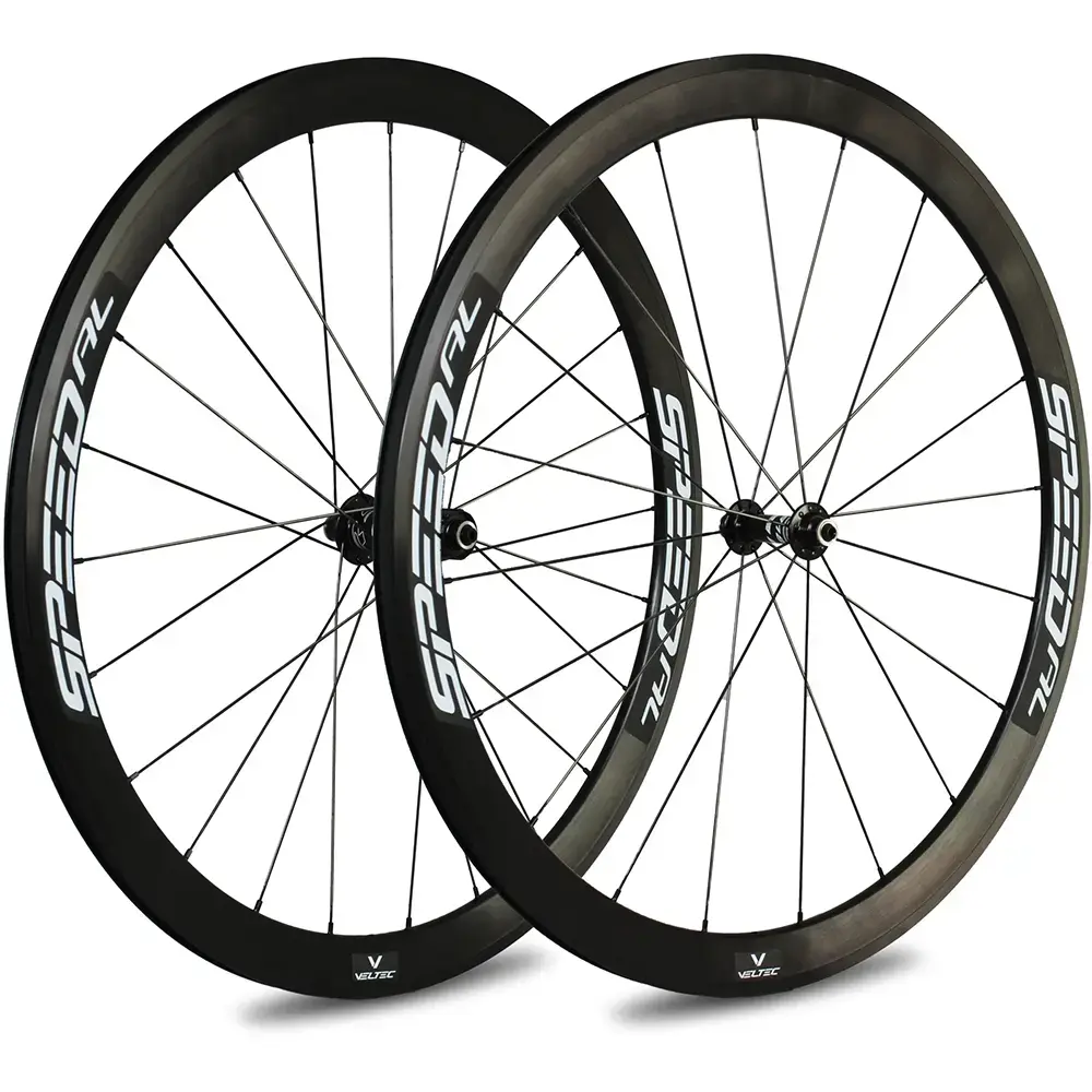 Veltec Speed AL Race Wielset Zwart/Wit