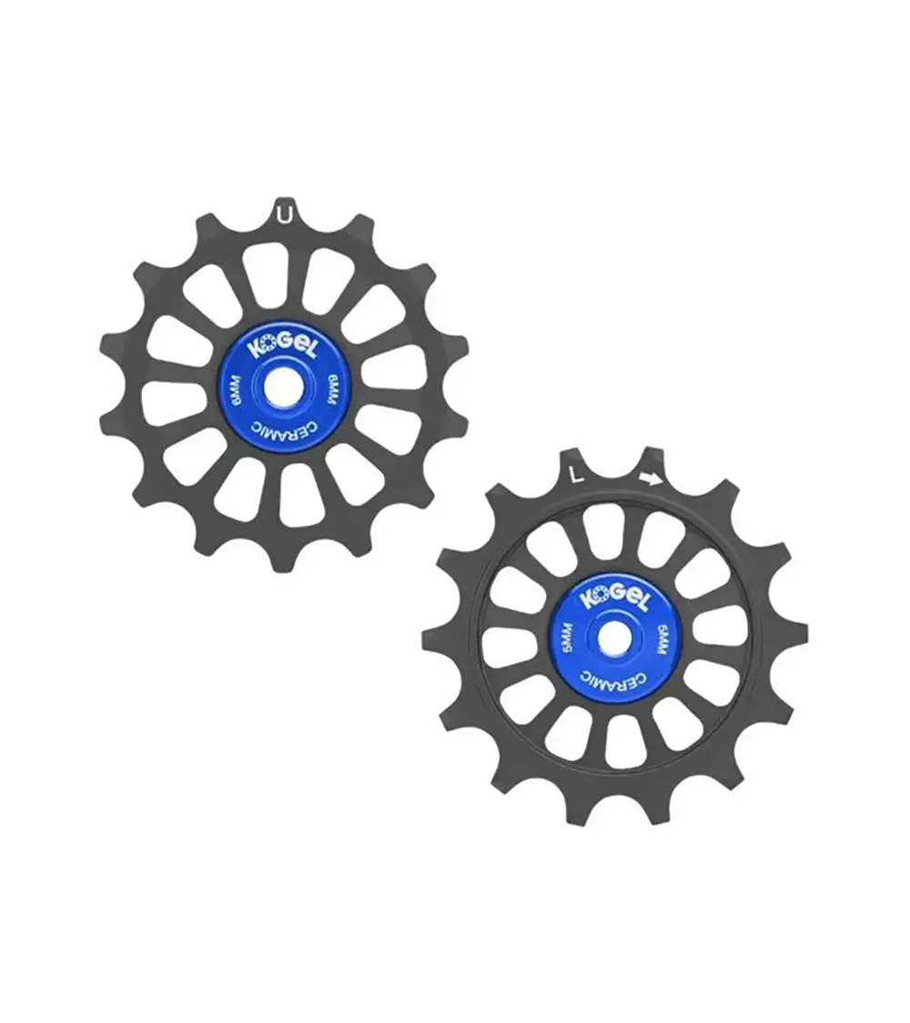 Kogel Derailleurwieltjes Cross 14/14T Shimano 12 Speed Zwart