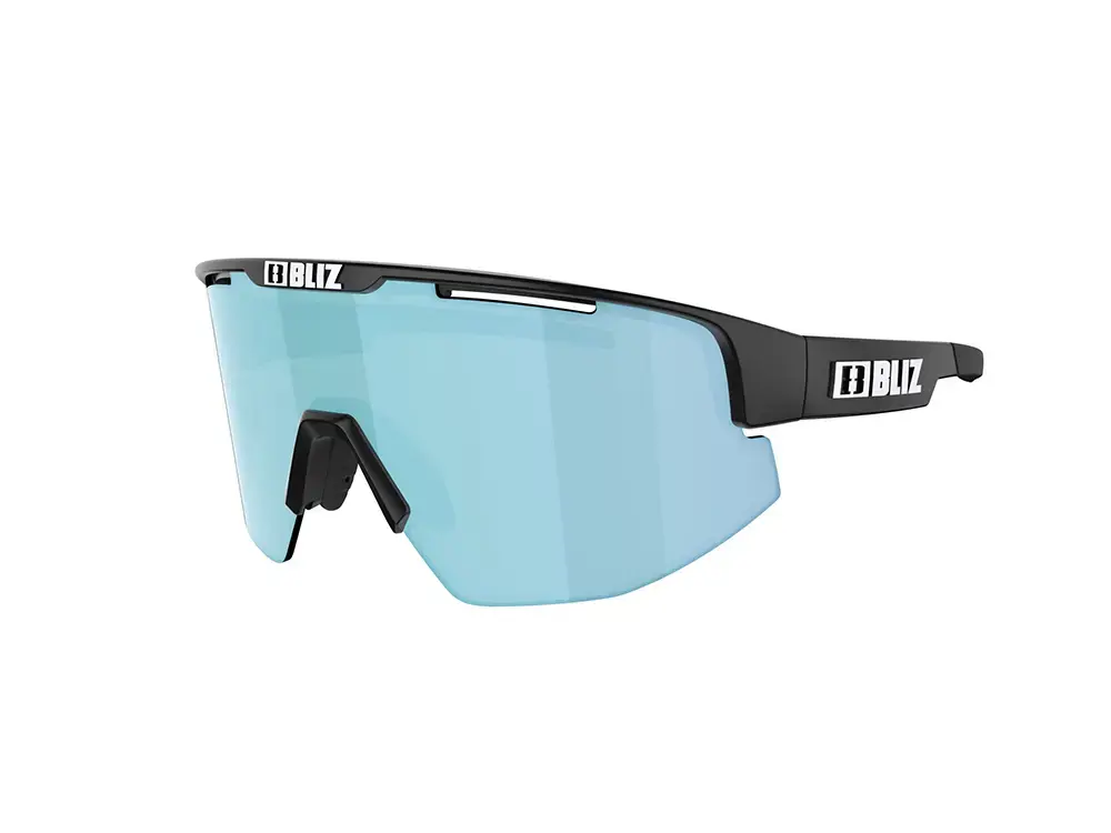 Bliz Matrix Small Sport Zonnebril Mat Zwart met Ice Blue Multi Lens ...